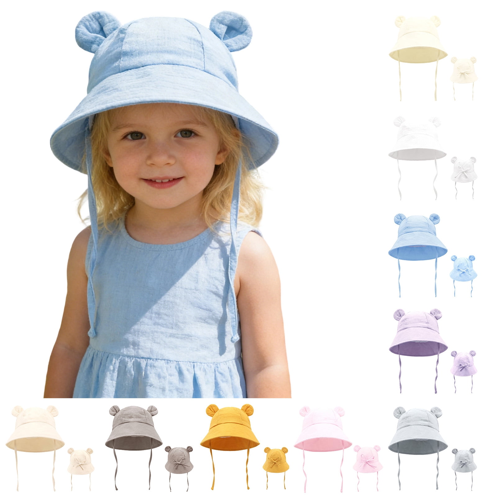 Fancifize Boys Girls Bucket Hats Summer Sun Protection Hats Kids Cap ...