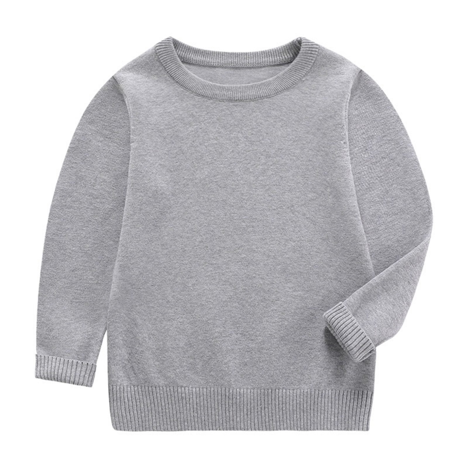 Fancifize Boys and Girls' Crew Neck Sweaters Long Sleeve Pullover Knit ...