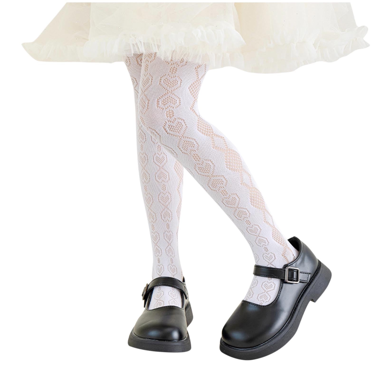 Fancifize Girls Lace Tights Kids Sheer Patterned Fishnet Stockings ...