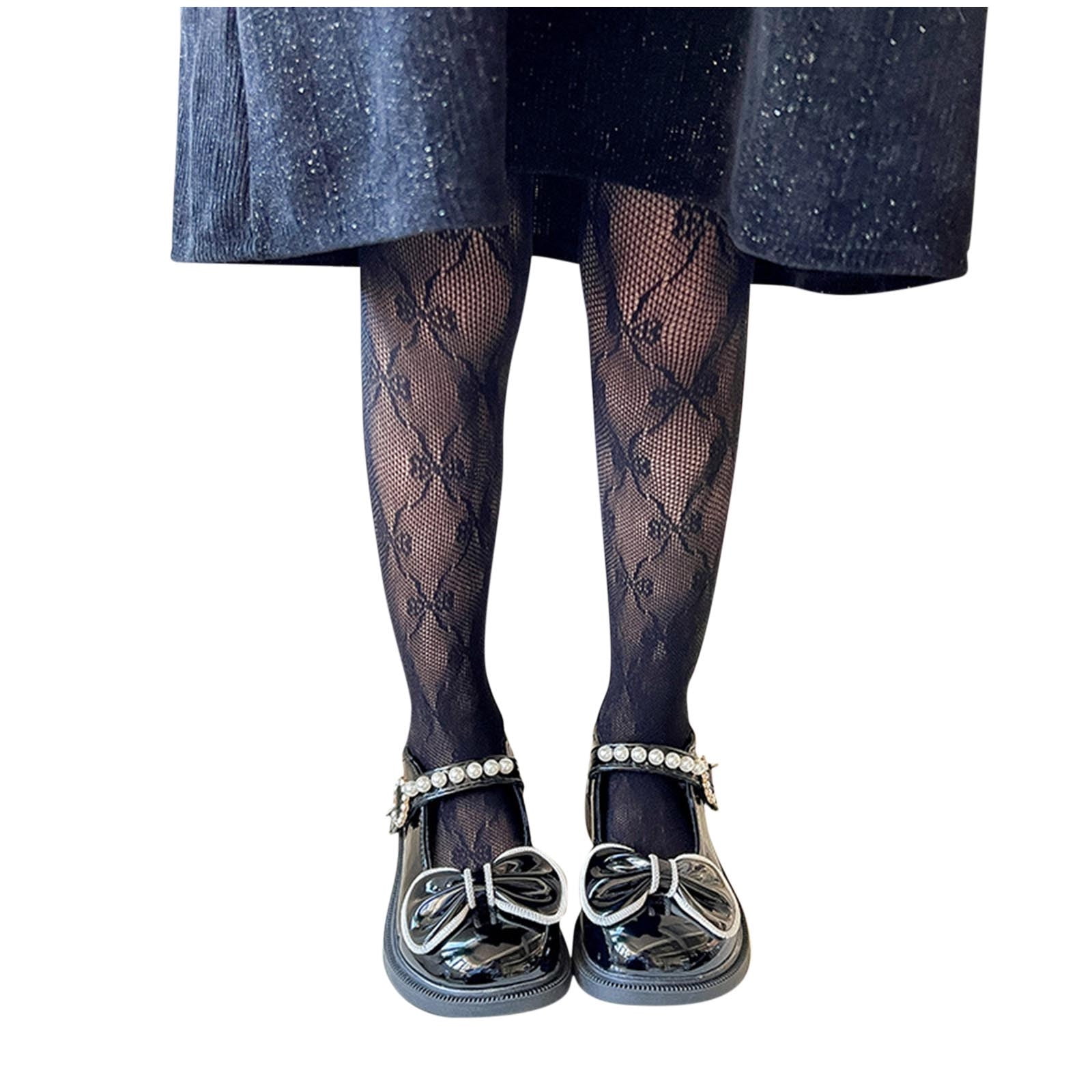 Fancifize Girls Lace Tights Kids Sheer Patterned Fishnet Stockings ...