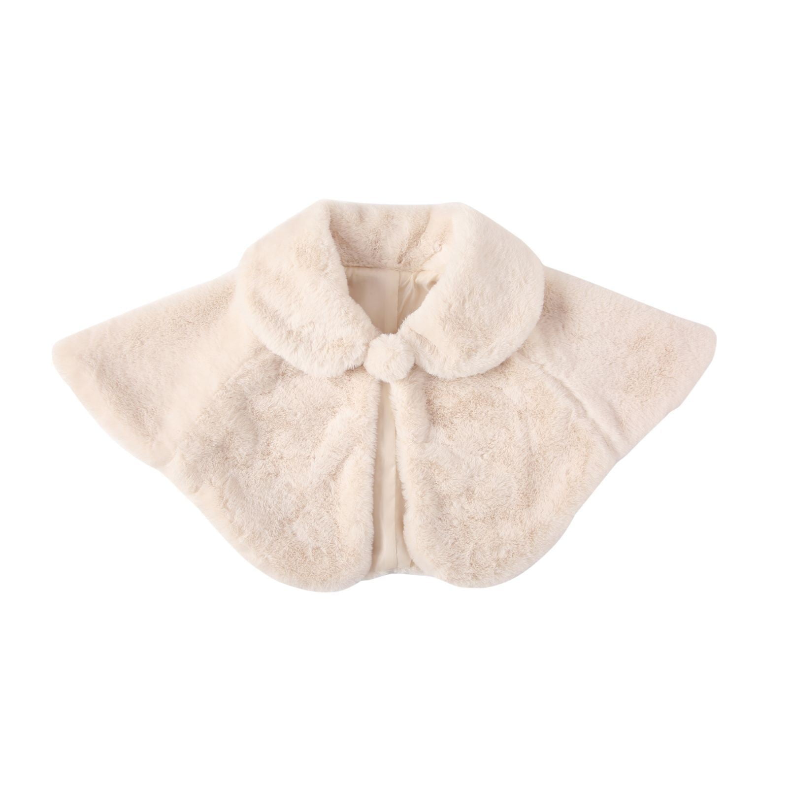Fancifize Flower Girl Faux Furry Bolero Shrug Shawl Wraps Princess Cape ...