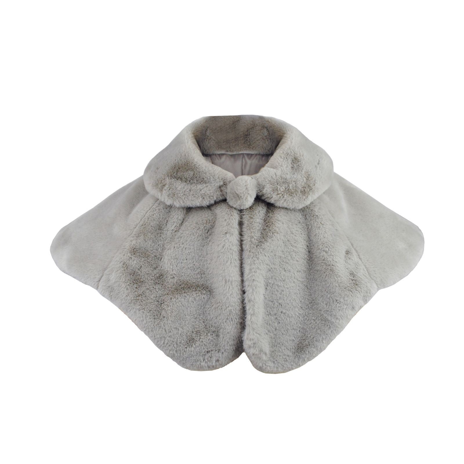 Fancifize Flower Girl Faux Furry Bolero Shrug Shawl Wraps Princess Cape ...