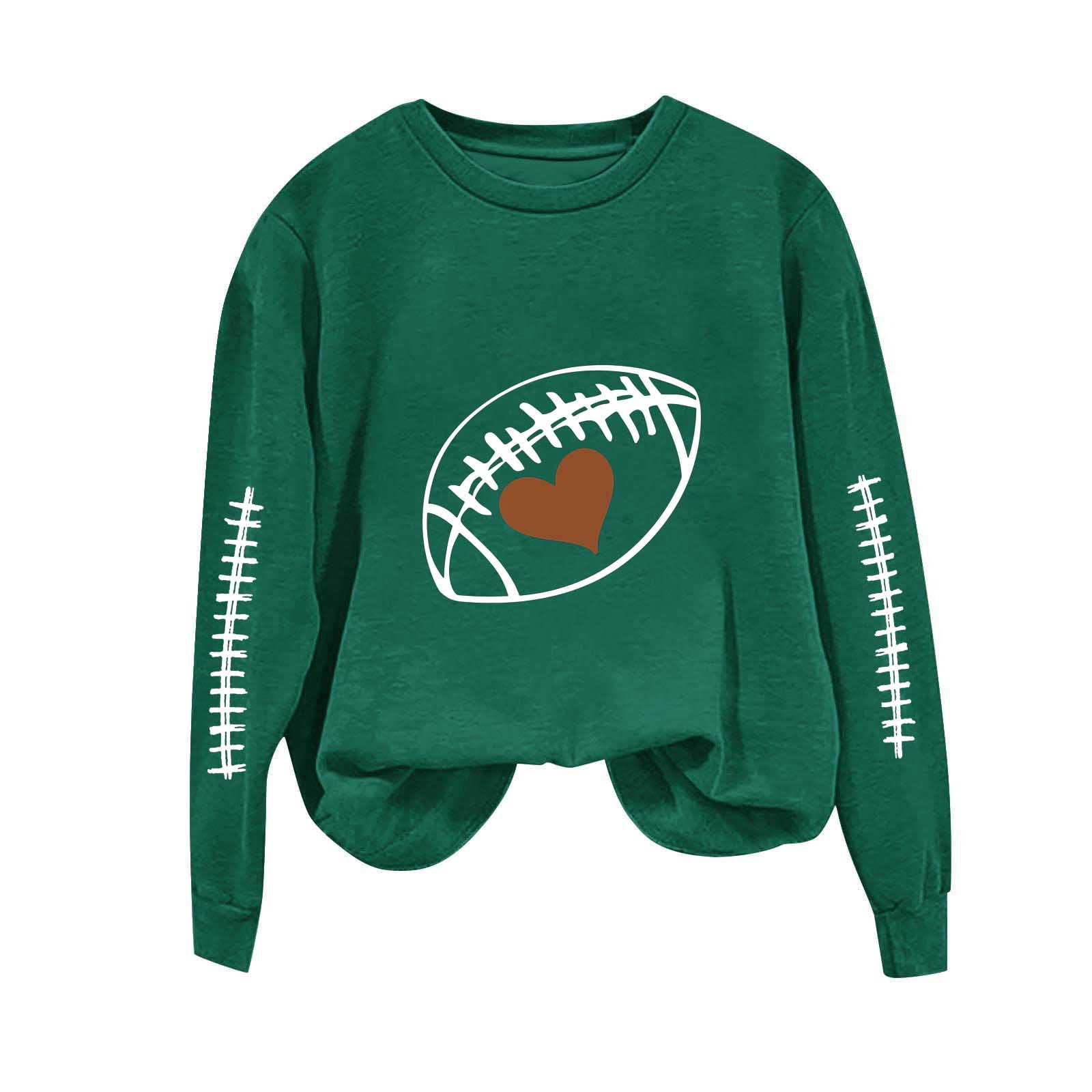 Fancifize Football Sweatshirts for Women Game Day Fleece Outfits ...