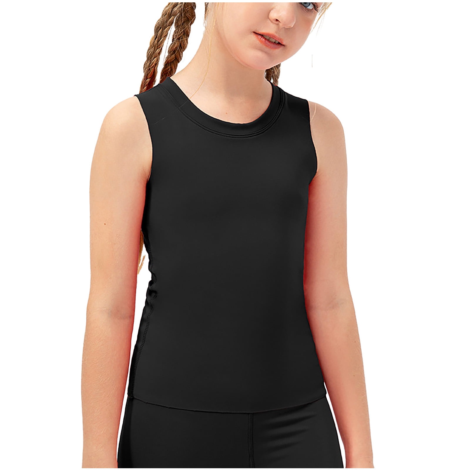 Fancifize Girls Workout Quick Dry Tank Tops Wide Strap Comfortable ...