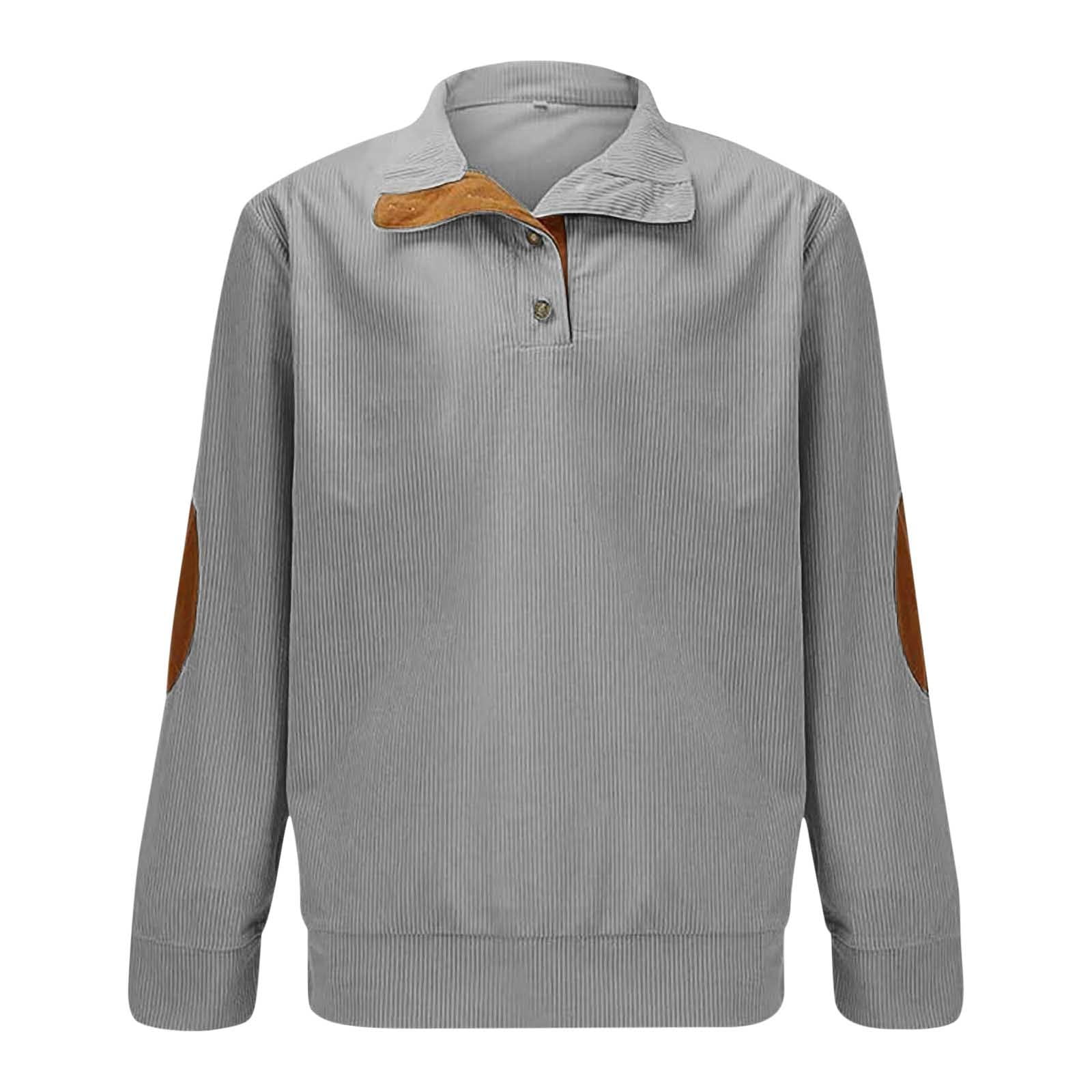 Fancifize Kids Boys Henley Shirts Corduroy Long Sleeve Tops Vintage ...