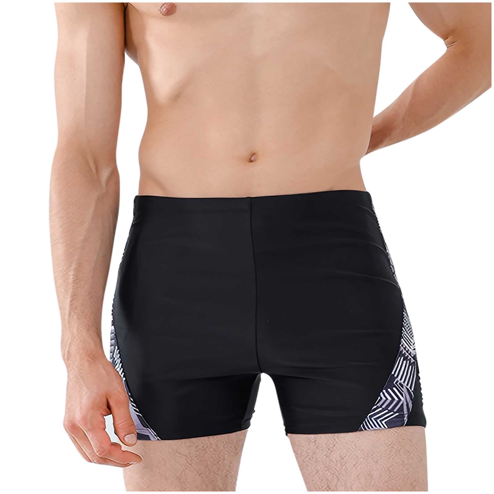 Fancifize Men's Athletic Swim Jammers Quick Dry Square Leg Swim Brief ...