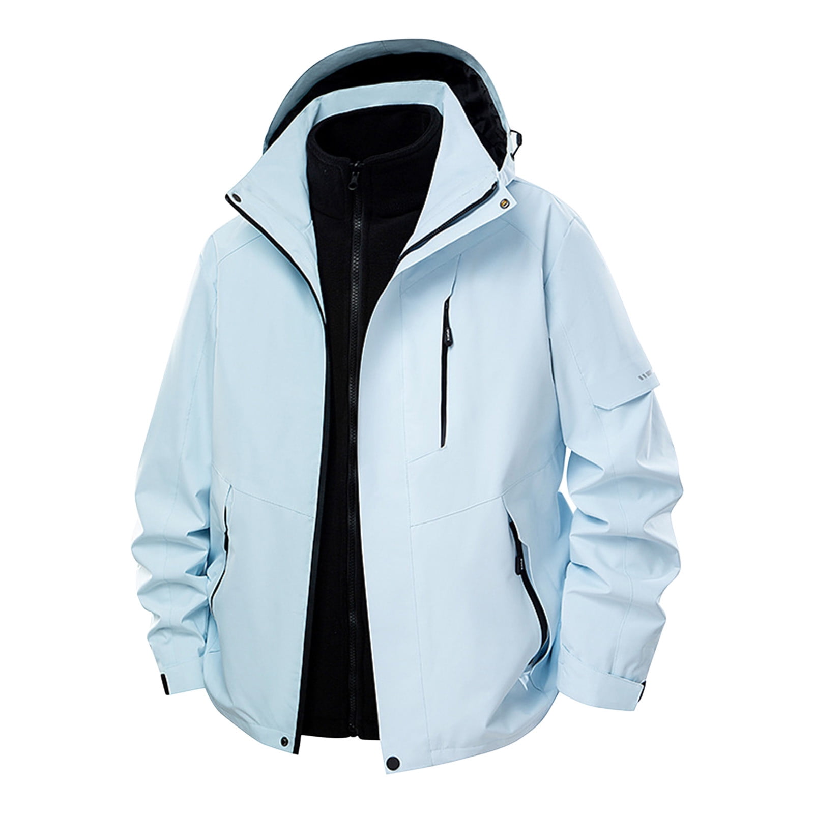 Fancifize Mens Hooded Jacket Water-Resistant Jacket Lightweight ...