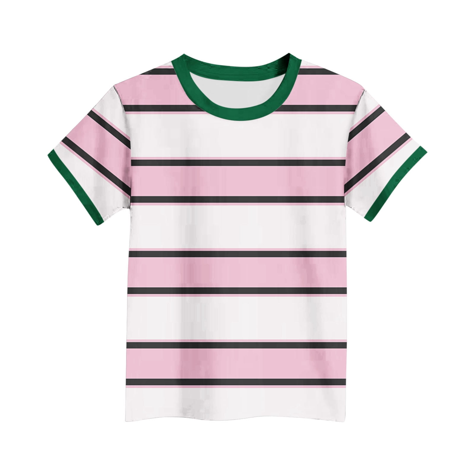 Fancifize Summer Shirts for Kids Casual Striped T Shirt Short Sleeve ...