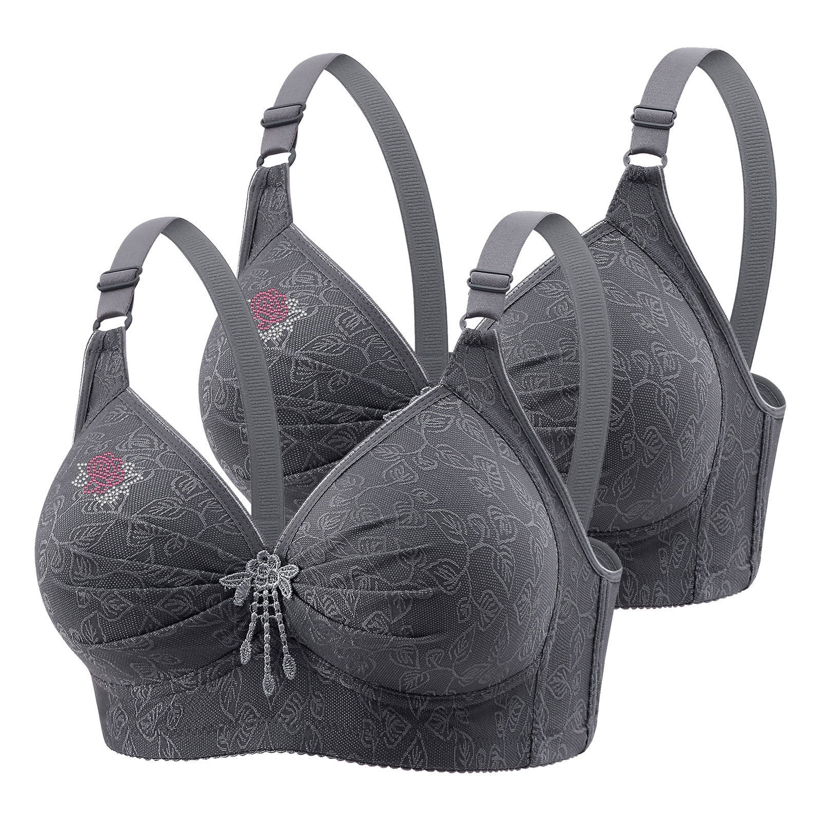 Fancifize Women Wirefree Push-Up Bras Breathable 3D Foam Cups Everyday ...