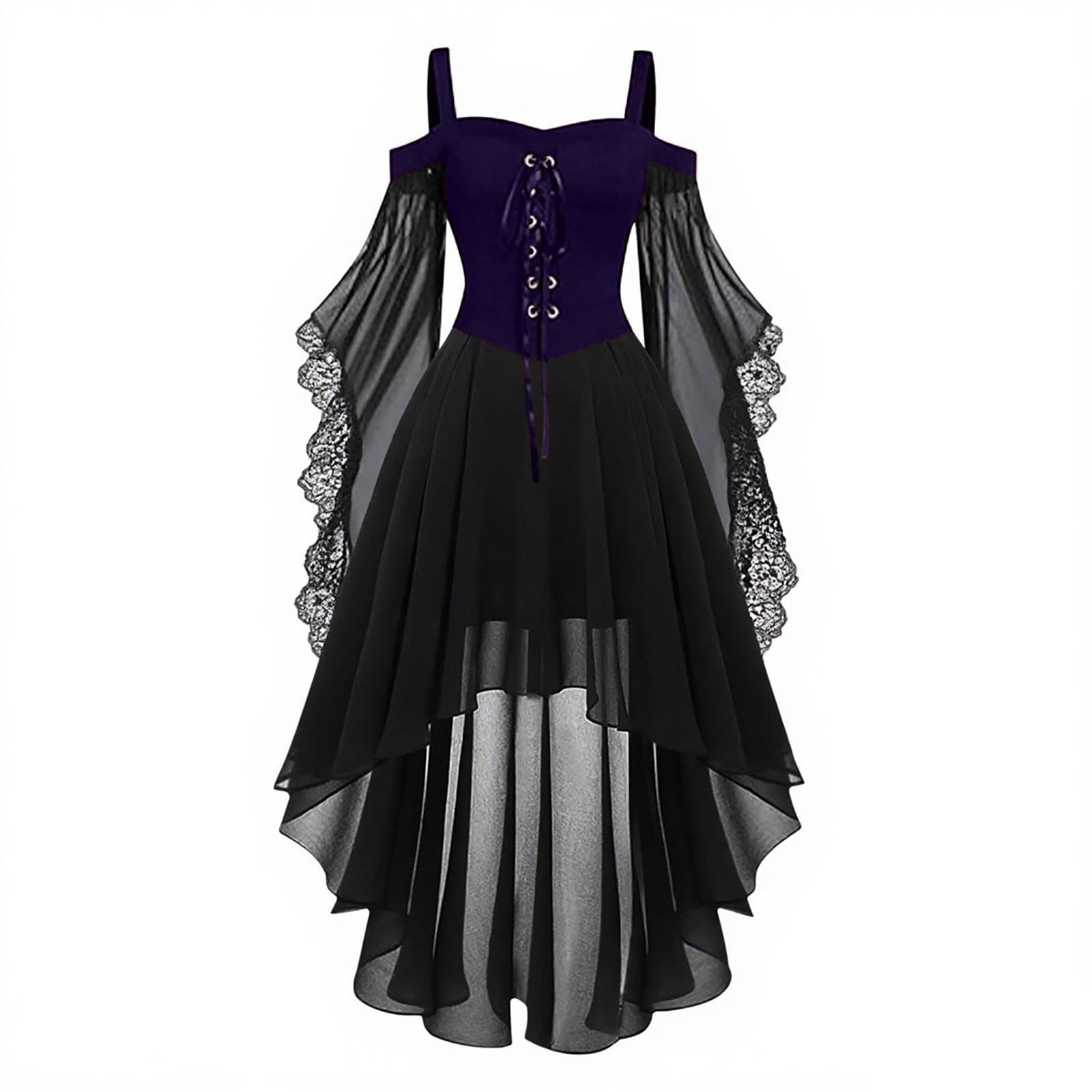 Fancifize Women's Renaissance Gothic Dress Halloween Medieval Steampunk ...