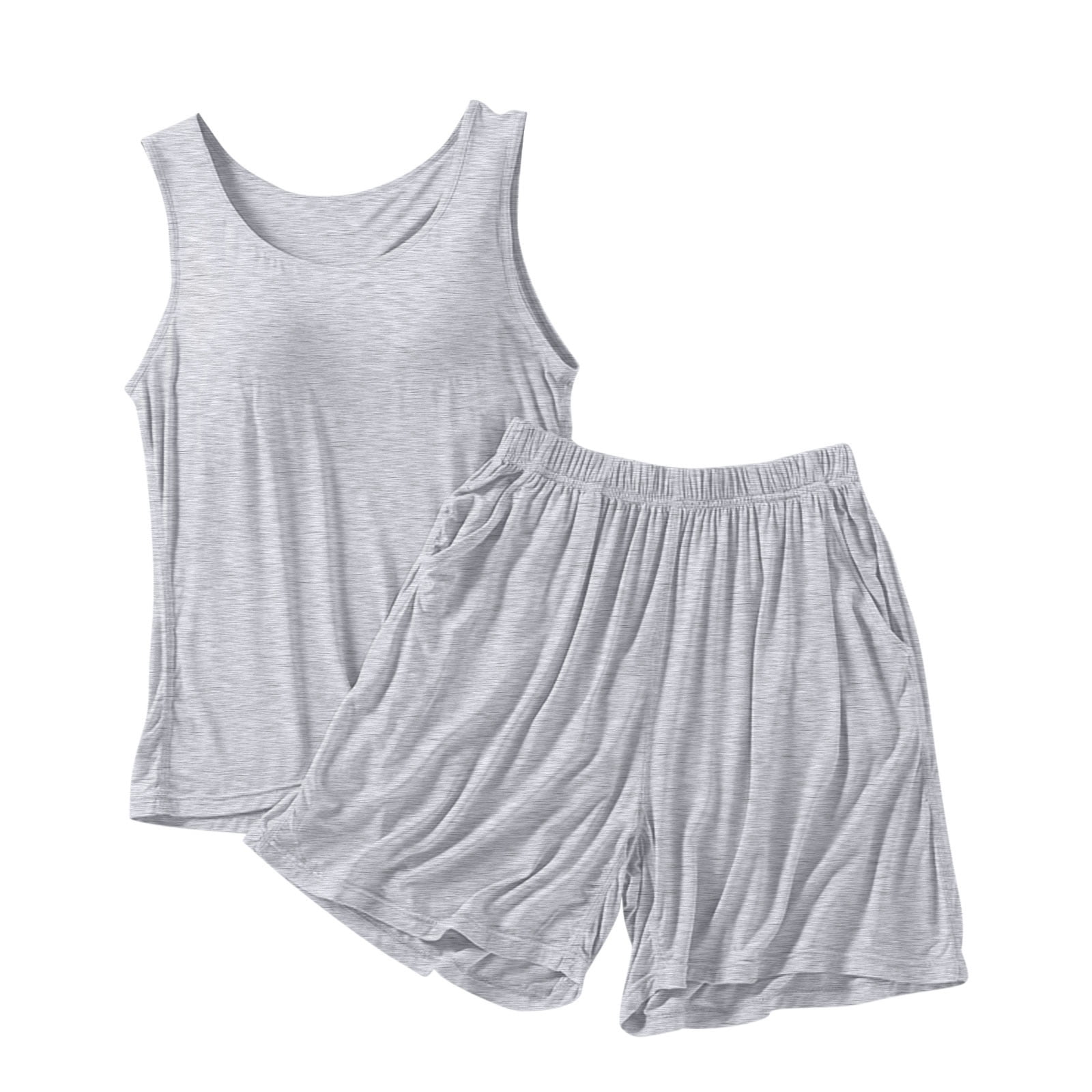 Fancifize Womens Sleeveless Pajamas Set 2 Piece Sleepwear Set with ...