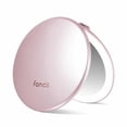 Fancii Taylor LED Lighted Travel Makeup Mirror, Rechargeable, 10x/1x ...