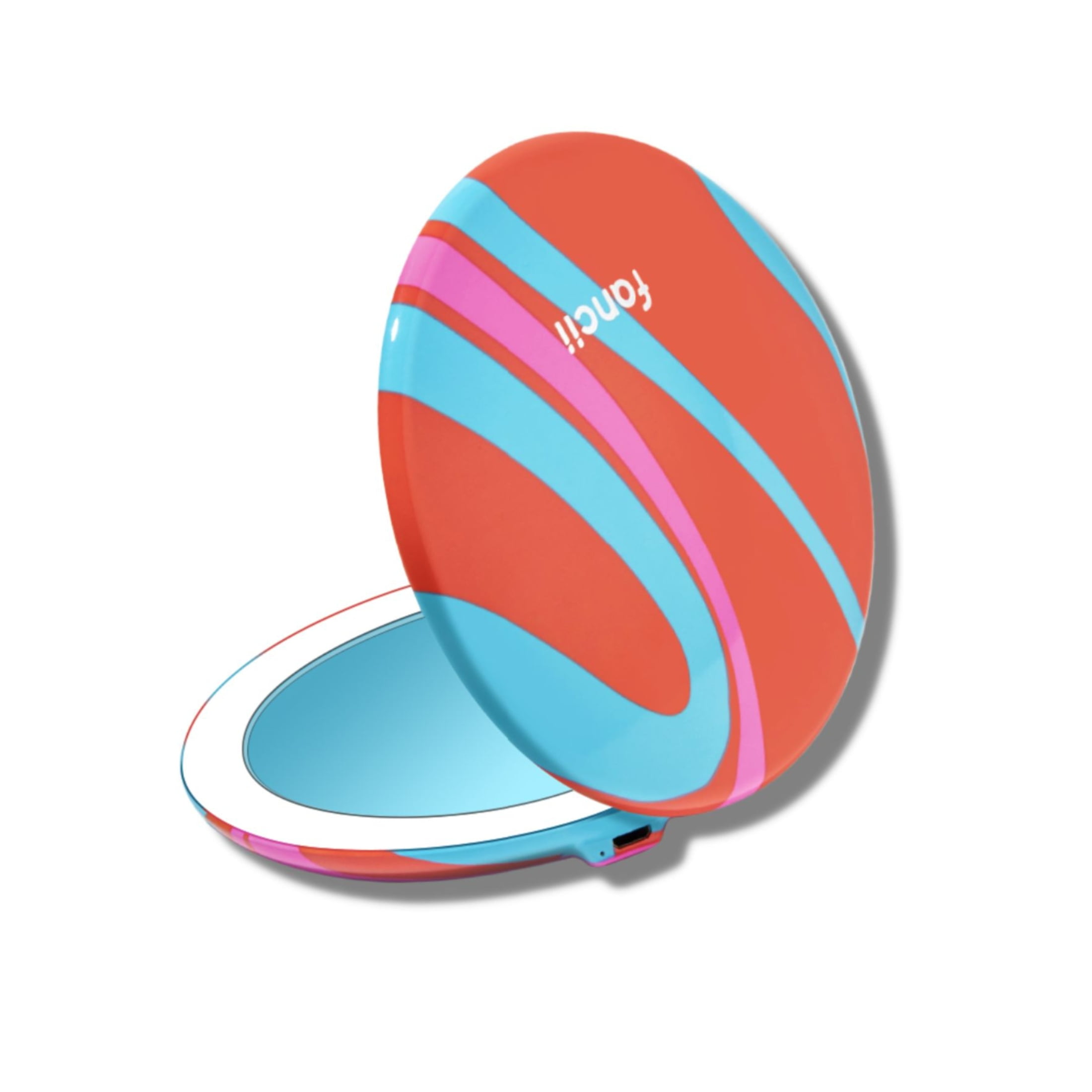 Fancii LED Lighted Travel Makeup Mirror, 10x/1x Magnification, 3 Light ...