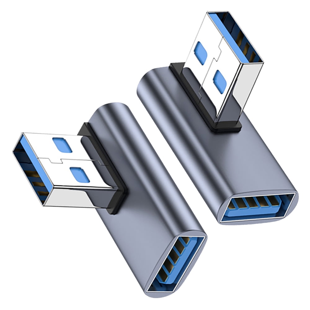 Fancing 90 Degree USB 3.1 Adapter 2 Pack, USB A Male to Female ...