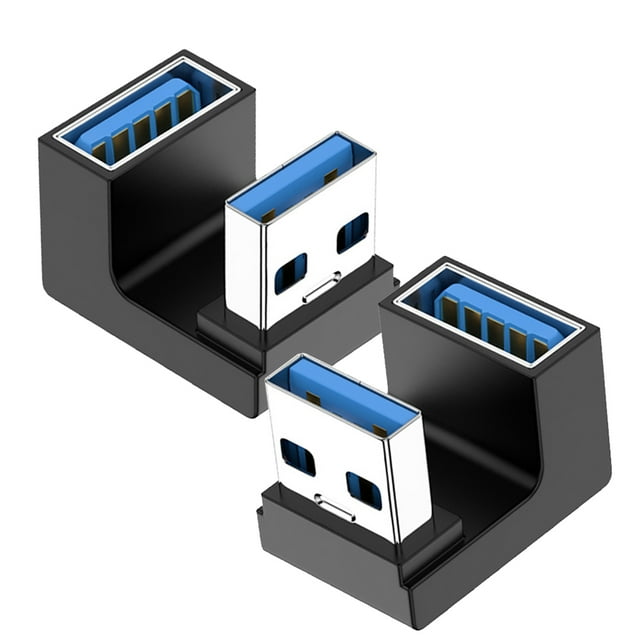 Fancing U-Shape USB 3.1 Adapter 180 Degree USB A Male to Female Coupler ...