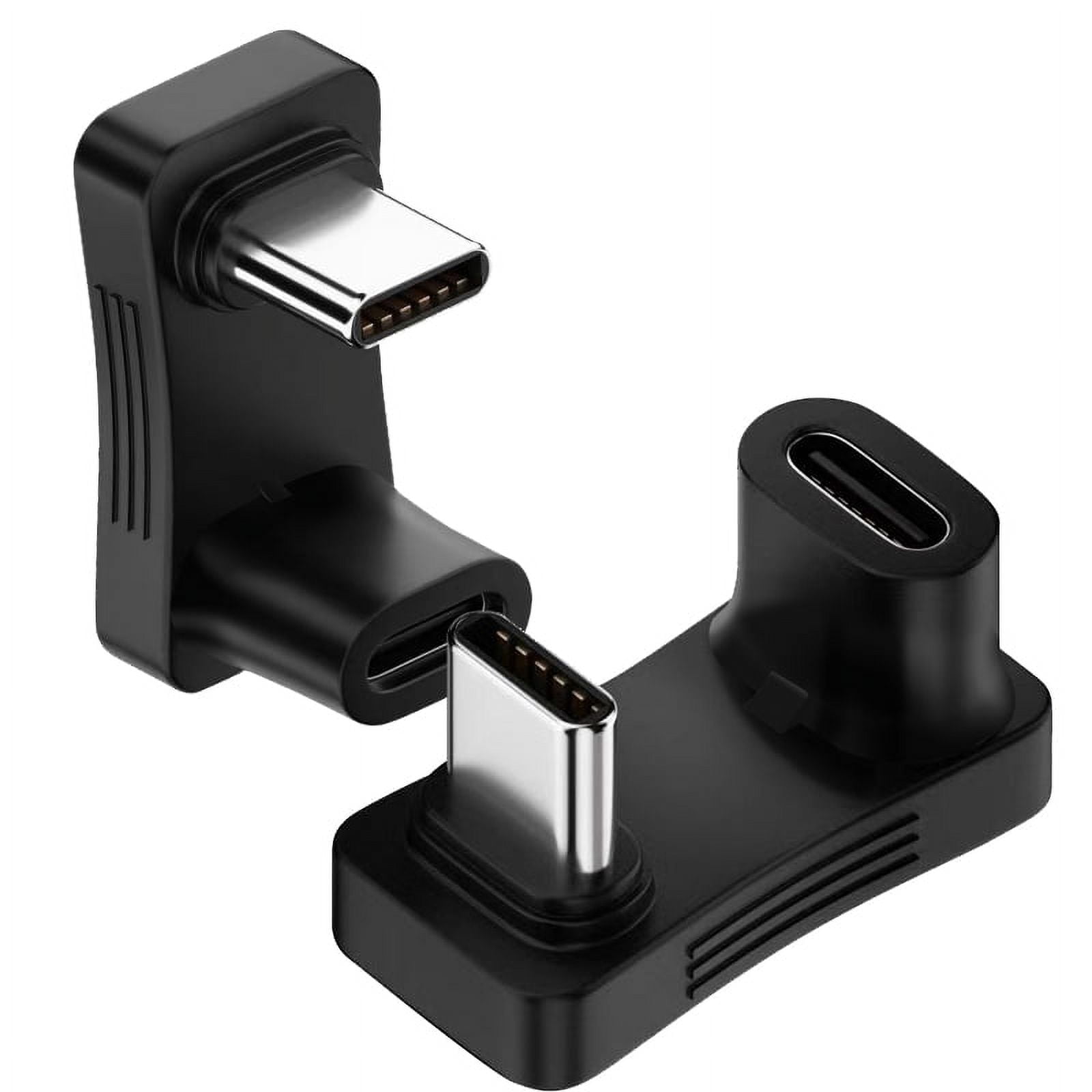 Fancing USB C U Shape Adapter, (2 Pack) USB C 180 Degree Adapter ...