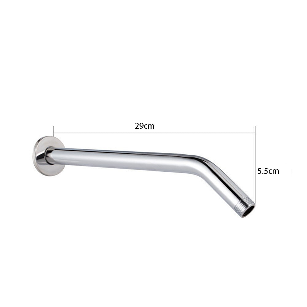 Fancy 11.4 Inch Shower Arm and Flange, Stainless Steel Construction ...