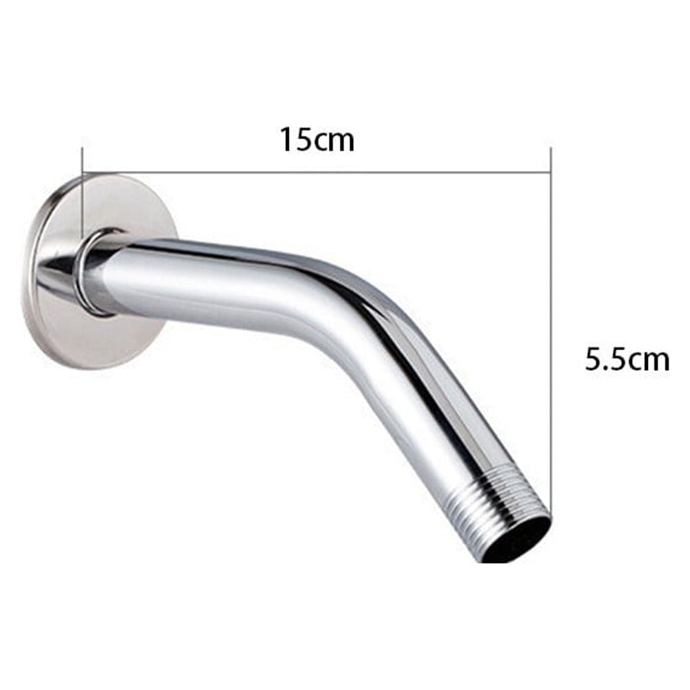 Fancy 5.9 Inch Shower Arm and Flange, Stainless Steel Construction ...