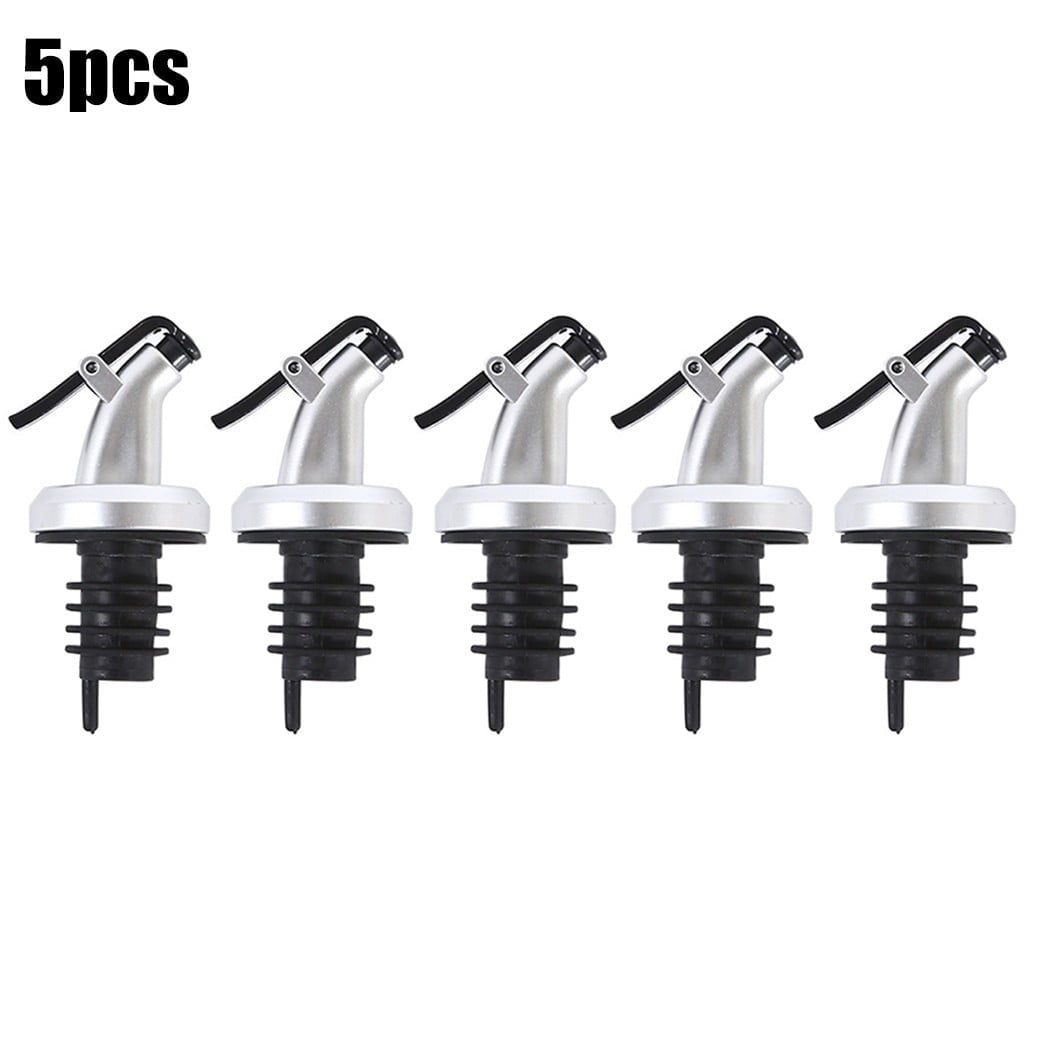 Fancy 5 pack Bottle Pourer Spouts for Liquor, Spirit, Oil - Precision ...