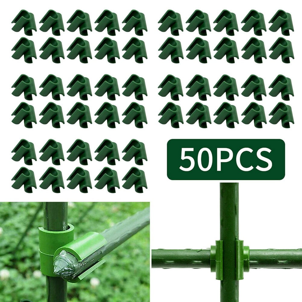 Fancy 50 Pcs Plant Trellis Connector Clip Plastic Plant Connector ...