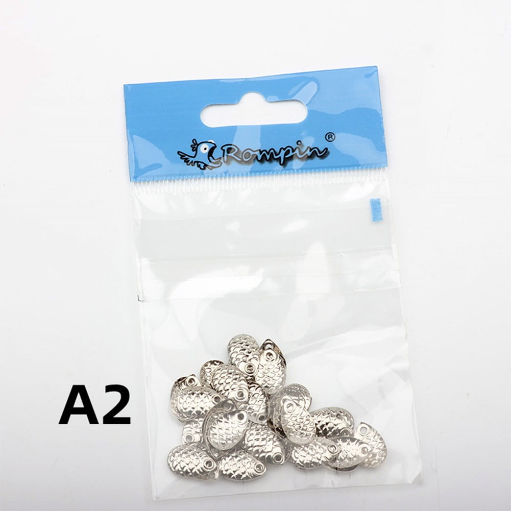 Fancy 50pcs/Pack Fishing Spinner Rings Blades Flattie Attractor Lure ...