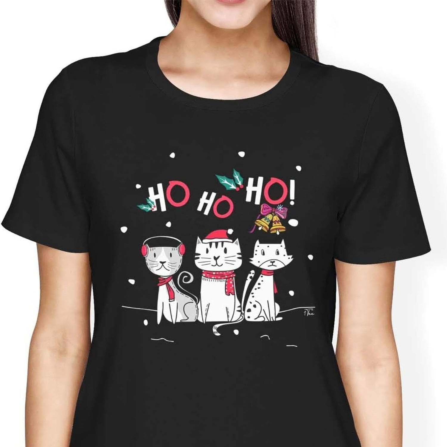 Fancy A Snuggle WoM1eN1oose Fit Ho Ho Ho Fest C1A CH1Ristmas T-S1Hirt ...