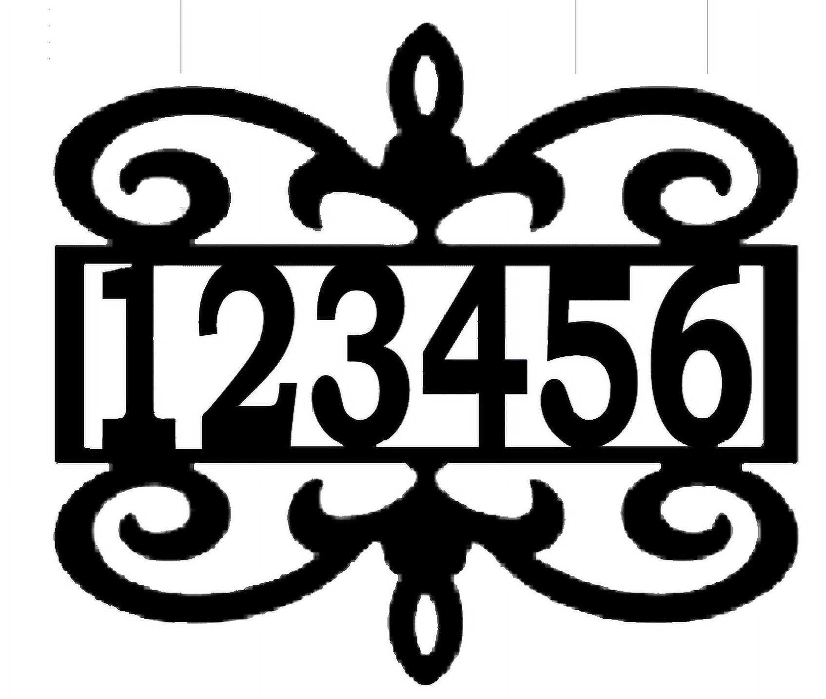 Fancy Address Plaque - Metal Wall Art - Walmart.com