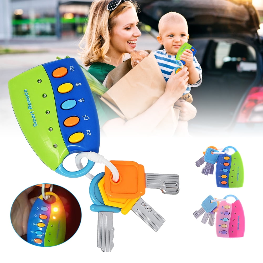 HTOCINQ Fancy Baby Musical Toy Car, Colorful Key with Sounds, Blue and ...