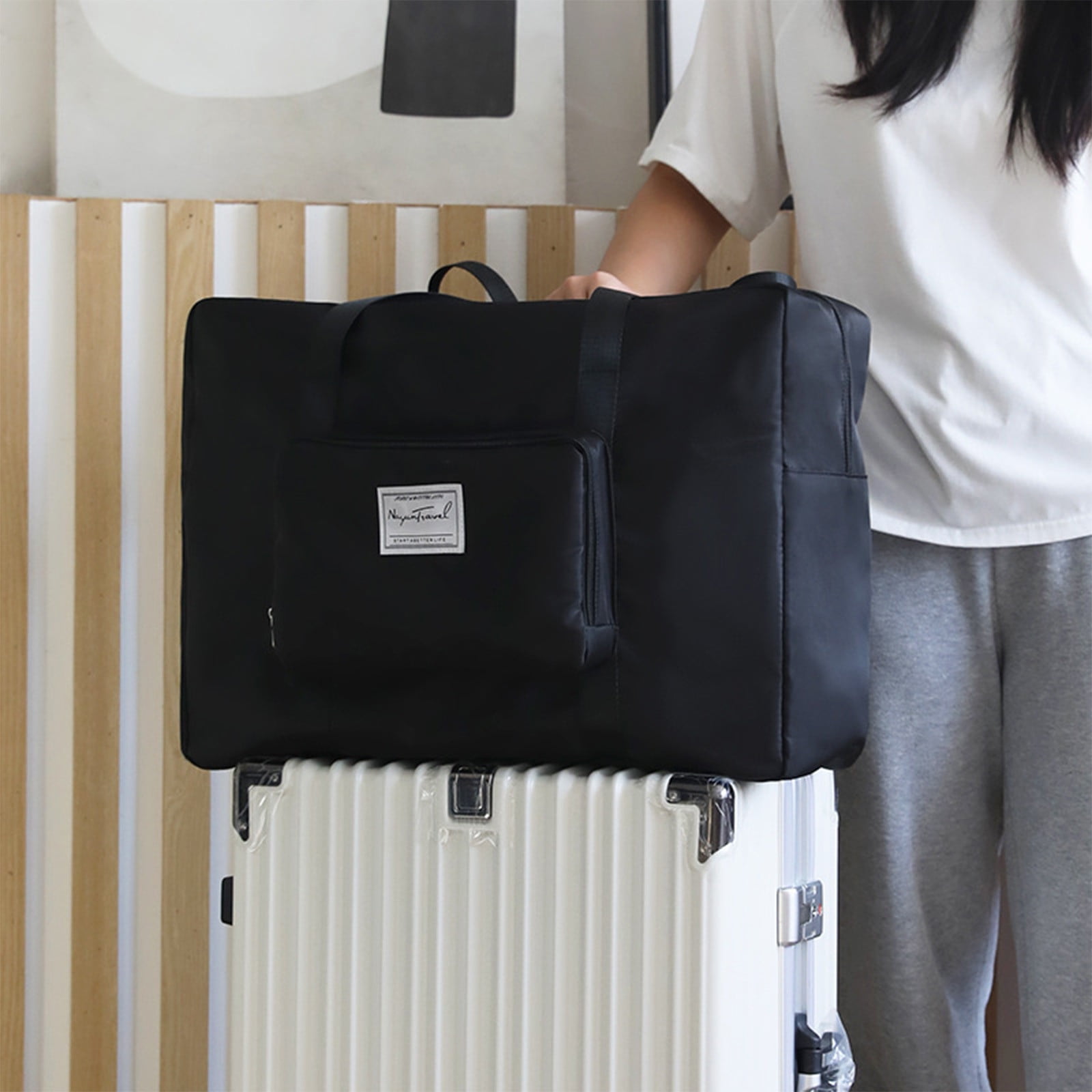 Fancy Bag Large Travel Tote Bag, Expandable Gym Tote Bag,Carry On ...