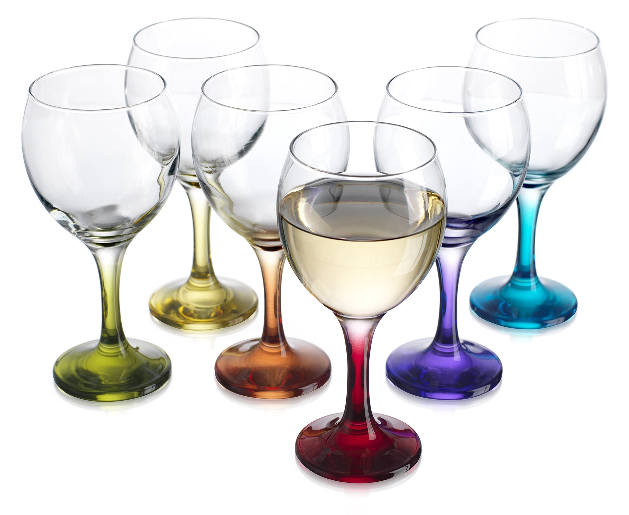Fancy Carnival Color, Stemmed For Red Or White Wine, Cocktail, Martini ...