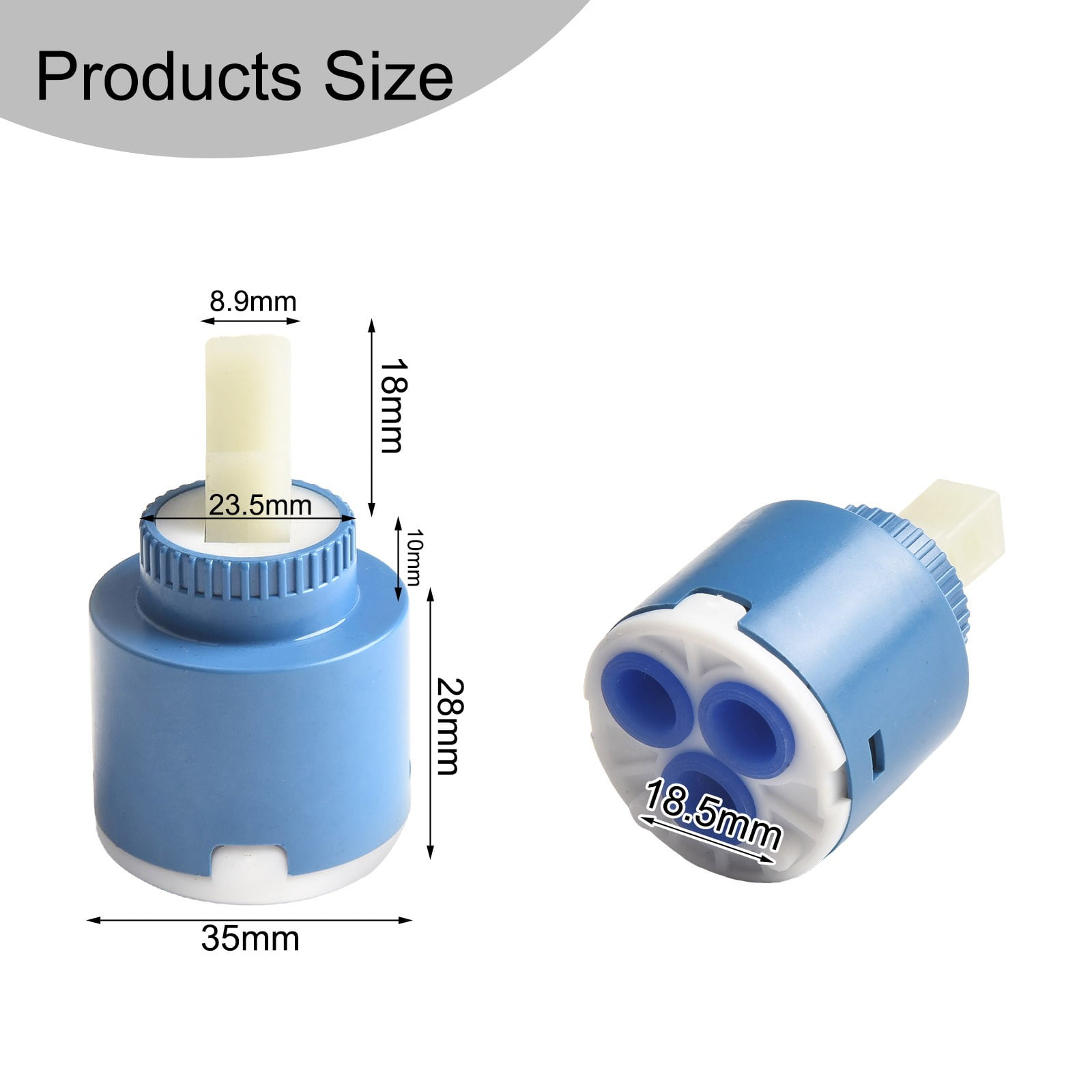 Fancy Ceramic Cartridge Valve 1.38 inch Single Lever Basin Kitchen Tap ...