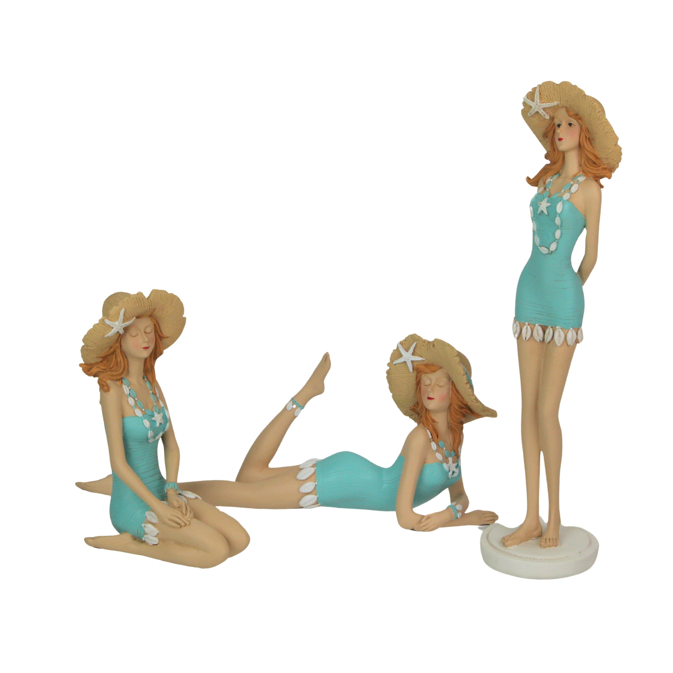 Fancy That Retro Bathing Beauty Figurine Set of 3 – Vintage Coastal ...