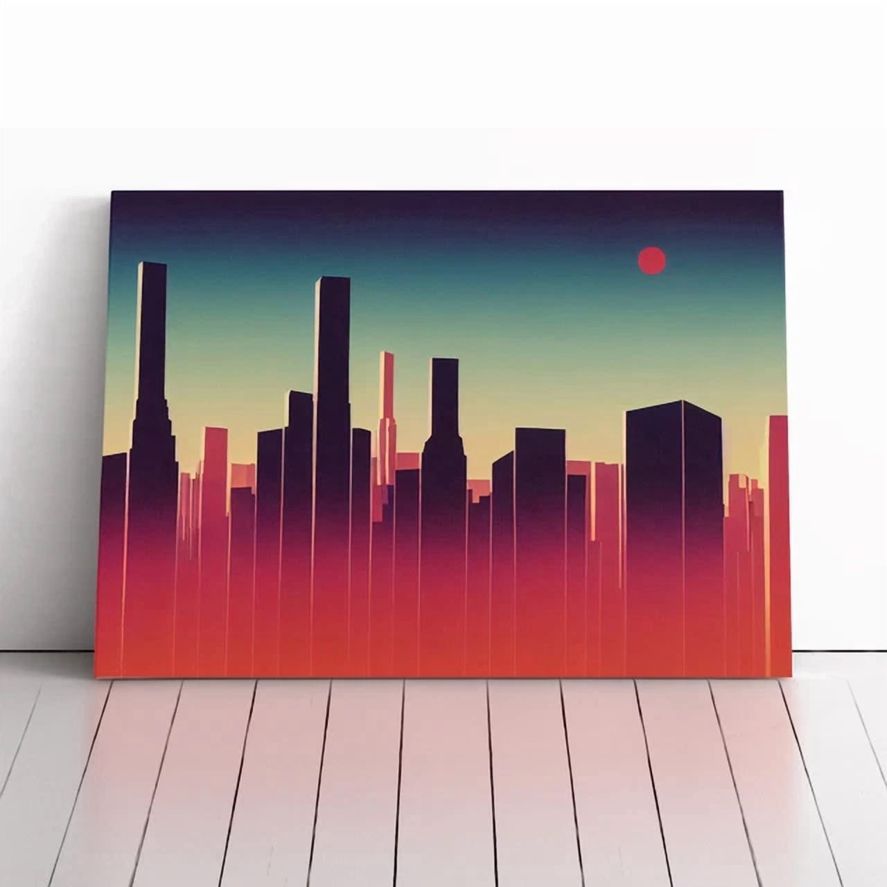 Fancy City Skyline Architecture Wall Art Print Art Home Decor Vintage ...