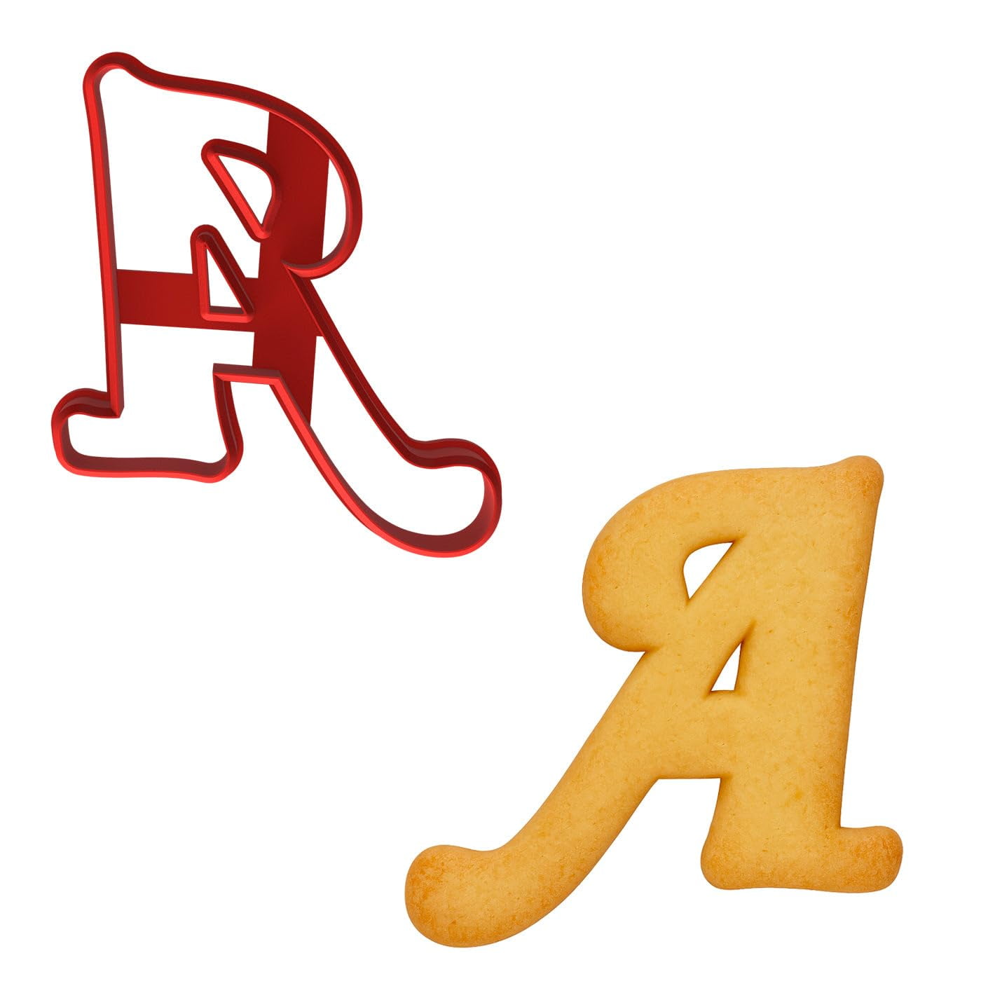 Fancy Cursive Letter Cookie Cutter for Baking Fondant Clay Gifts ...