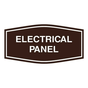 Designer Electrical Panel Sign(Lt Gray) - Large - Walmart.com