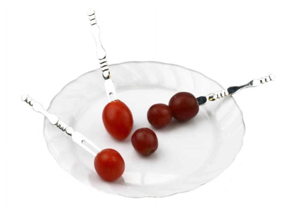 Fancy Elegant Disposable 4" Plastic Cocktail Appetizer Pick Forks, (180 ...