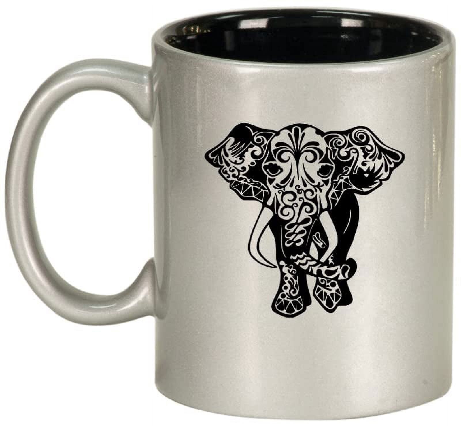 Fancy Elephant Ceramic Coffee Mug Tea Cup Gift for Her, Women, Daughter ...