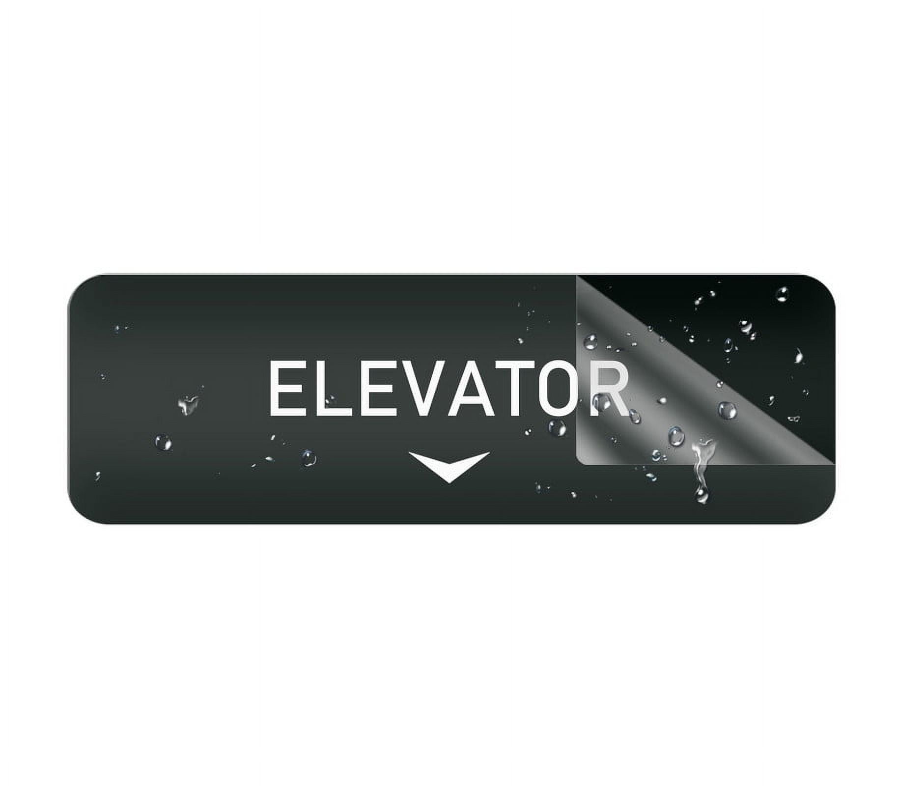 Fancy Elevator Down Arrow Wall Or Door Sign 10X3 Inch Plastic - Walmart.com