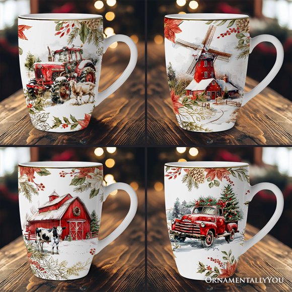 Holiday Mugs Set