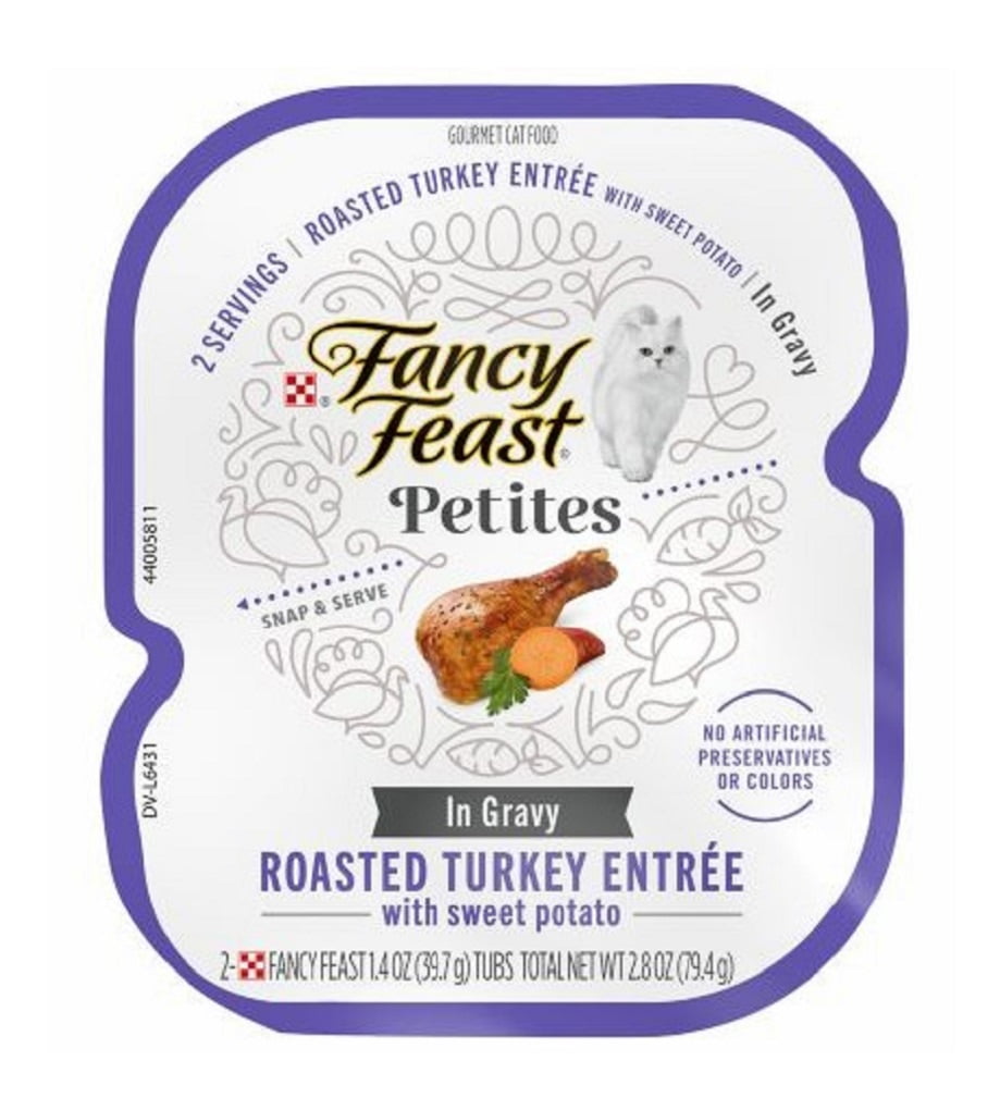 Fancy Feast 50000504336 Roasted Turkey Petites 1 Single Can 2.8 oz Wet ...