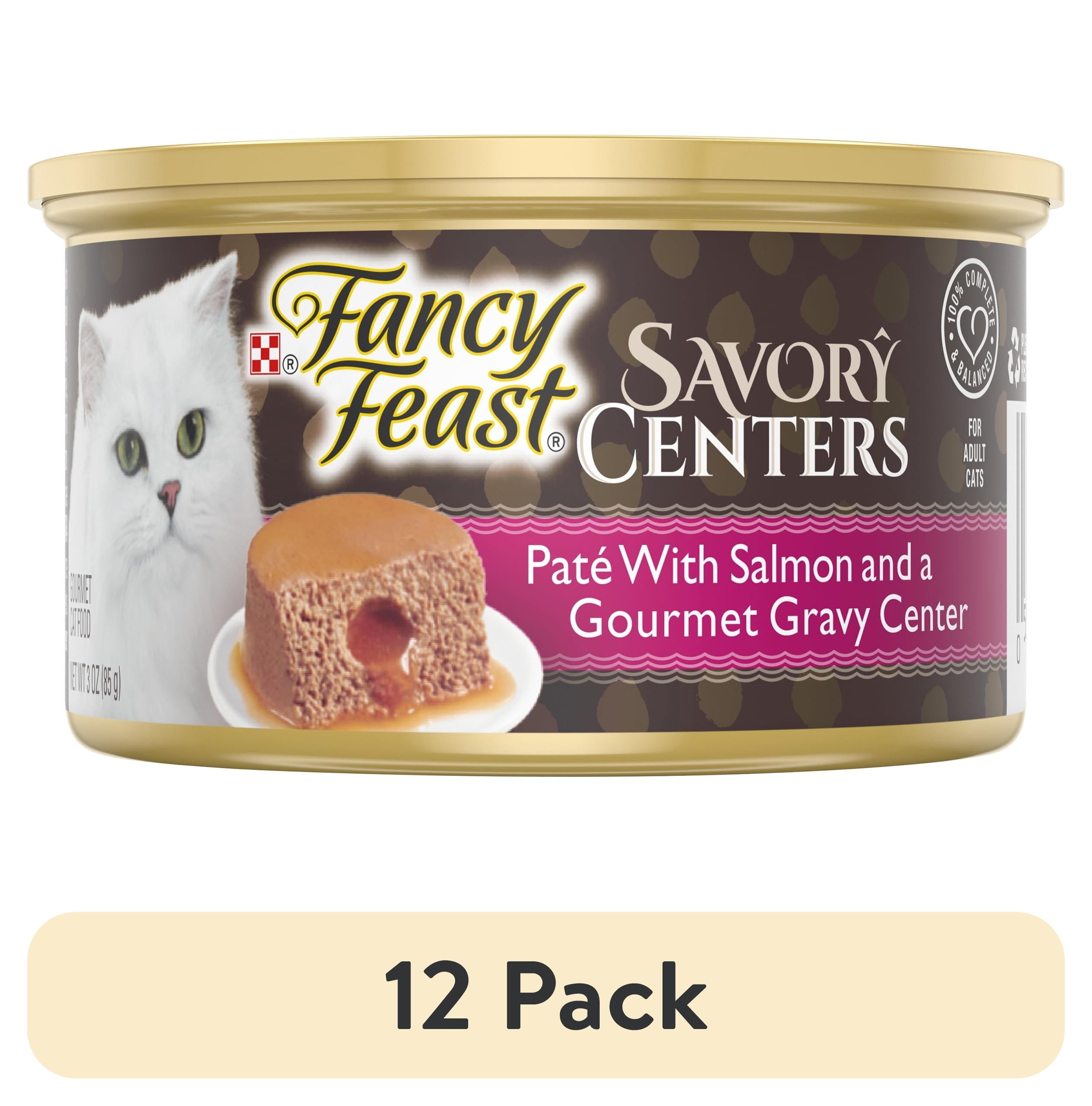 (12 pack) Fancy Feast Pate Wet Cat Food, Savory Centers Pate With ...