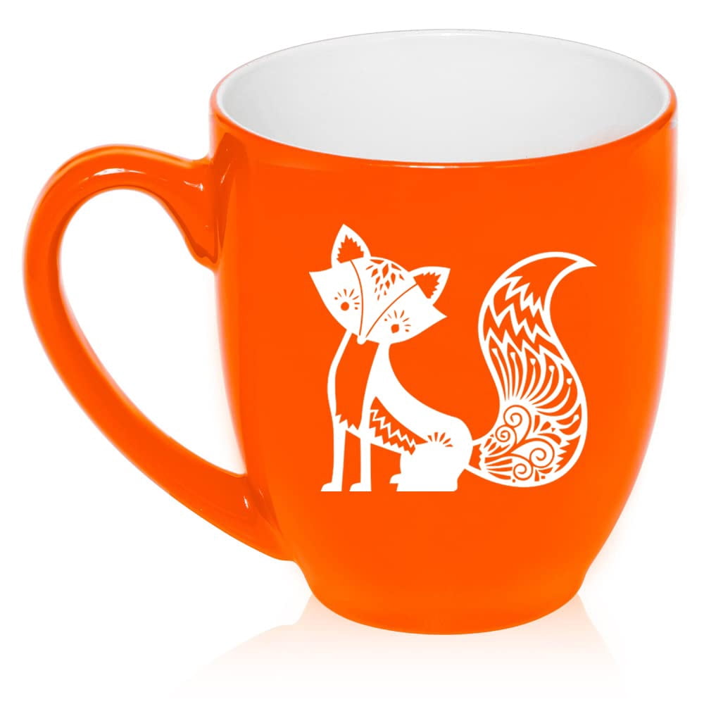 Fancy Fox Ceramic Coffee Mug Tea Cup Gift for Her, Women, Daughter, Mom ...
