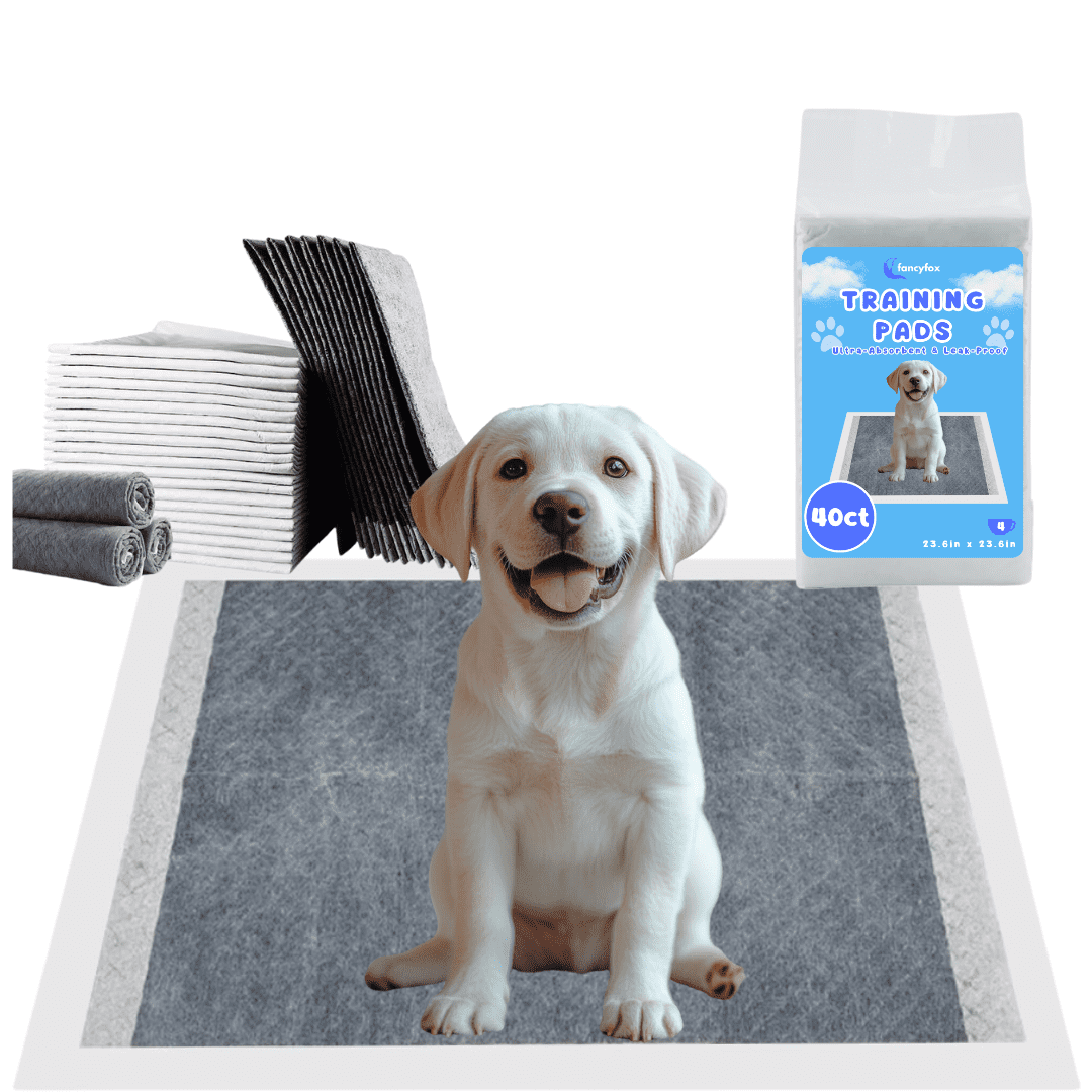 Fancy Fox Charcoal Dog Training Pads – Large 23.6"x23.6", Ultra ...