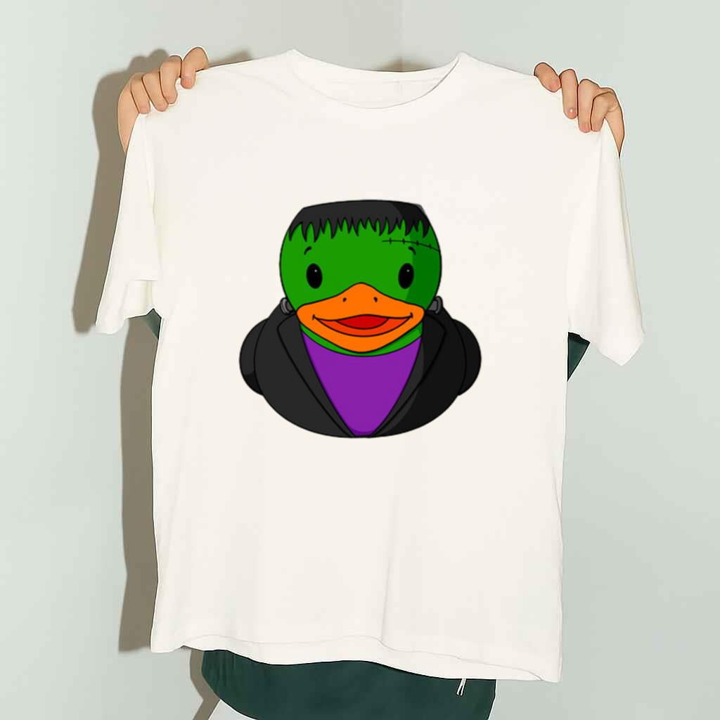 Fancy Frankenstein Rubber Duck Funny Horror Movie Fun Unisex T-Shirt up ...