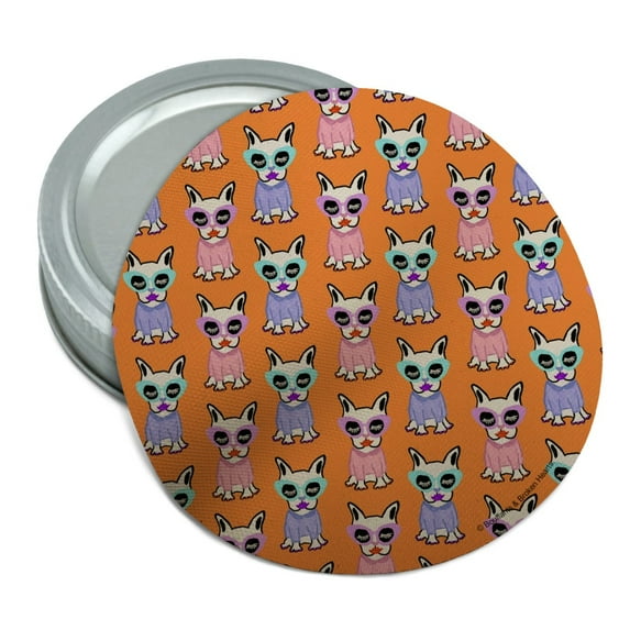 Fancy Frenchies Dogs Pattern Round Rubber Non-Slip Jar Gripper Lid ...
