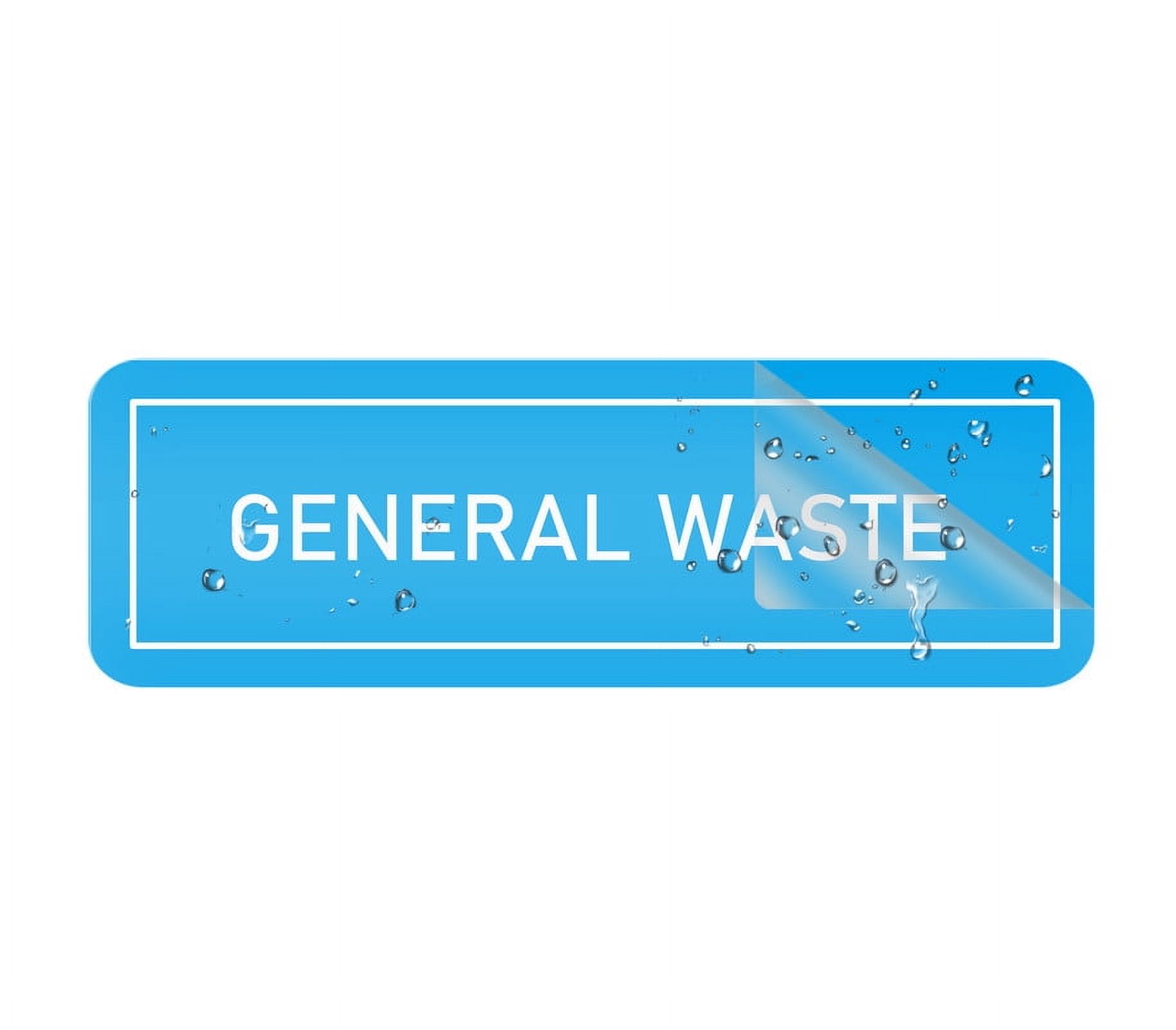 Fancy General Waste Wall Or Door Sign Acrylic Plastic Sign -3X10 Inch ...