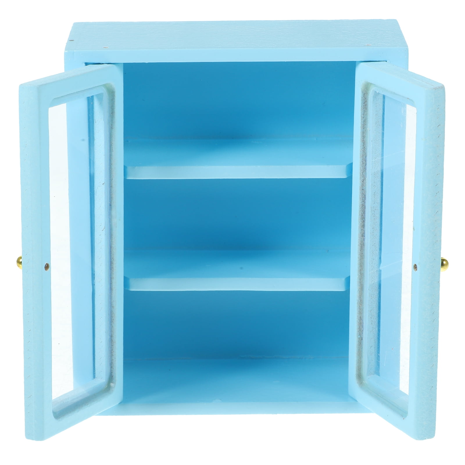 ifundom Miniature Side Cabinet Wooden Miniature Cabinet Model Blue ...