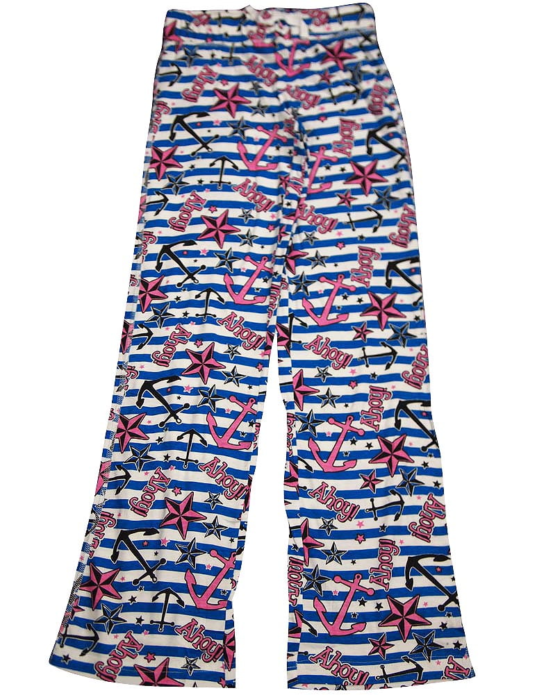 Fancy Girlz - Junior Girls Lounge Pant 32650-Small (blue nautical ...