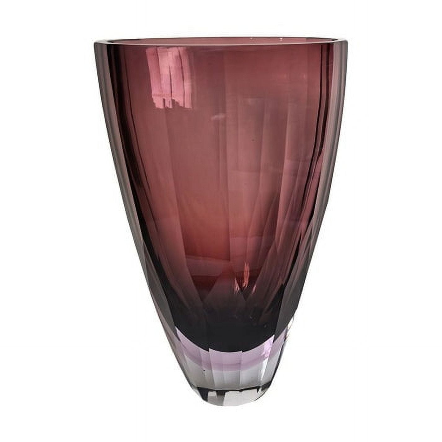 Aria Home Fancy Glass Vase Collection 11" Purple Glass Tabletop Vases ...