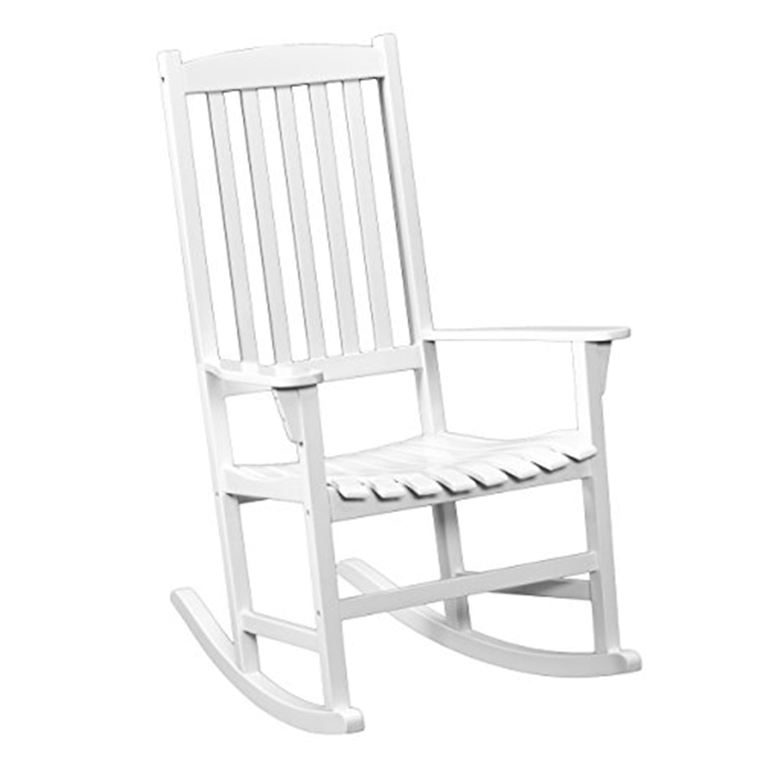 Fancy Hardwood Porch Rocker - White by Southern Enterprises - Walmart.com